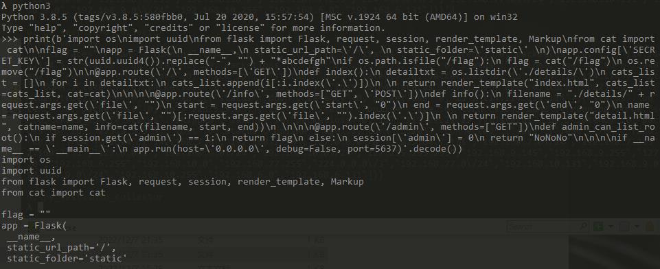 CTF中Python_Flask应用的一些解题方法总结 | Savant's Blog